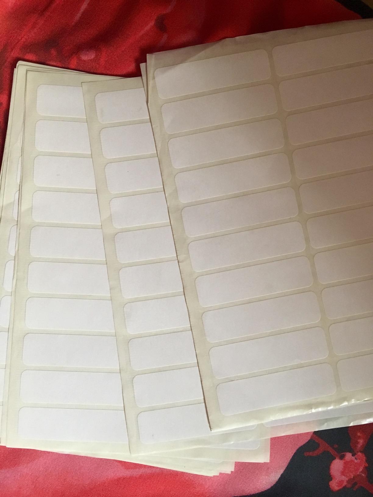 NP Label Plain White Paper Stickers for Long Life and Generally Use ...