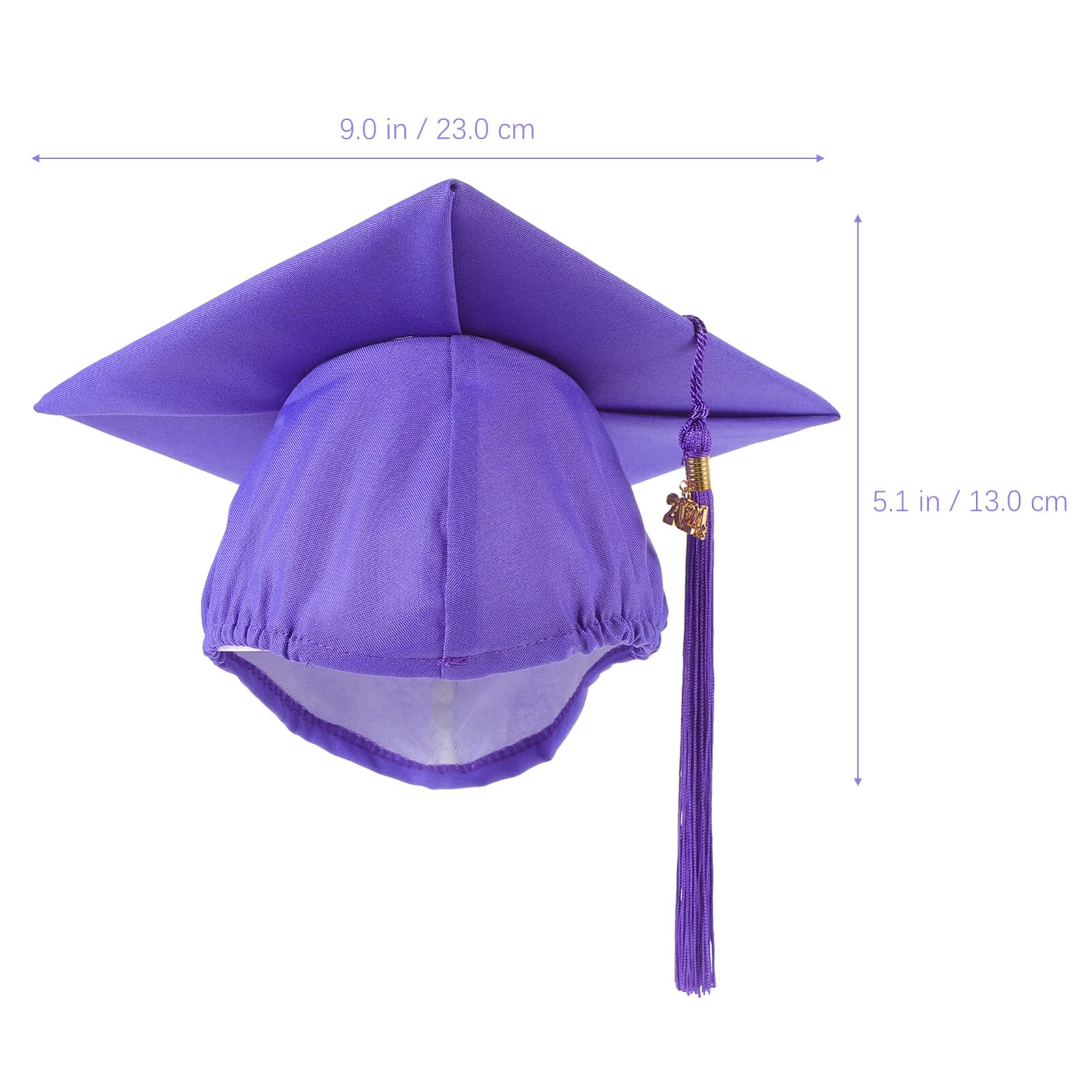 Purple Grad Cap With Tassel Shiny Purple Graduation Cap Gown And