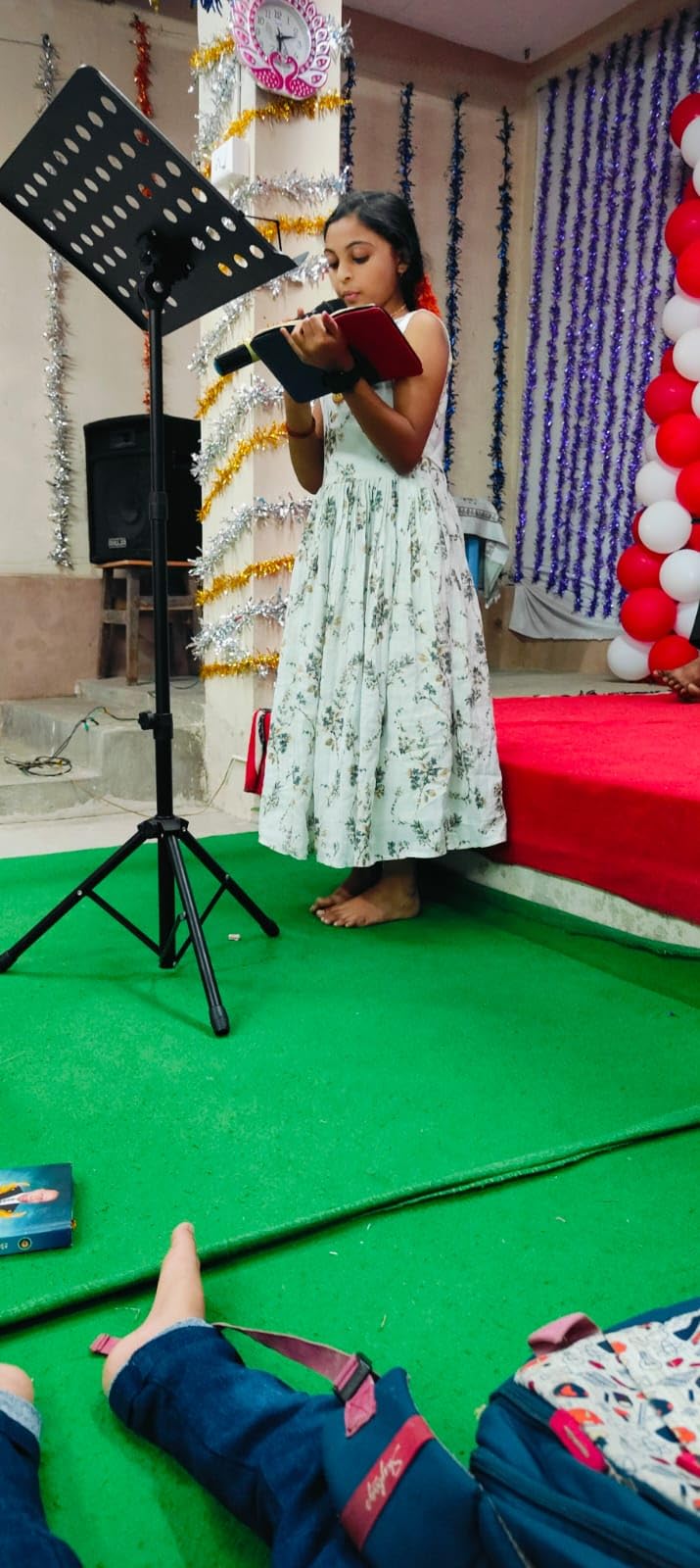 Techtest Music Stand for Notes Height & Angle Adjustable Orchestral ...