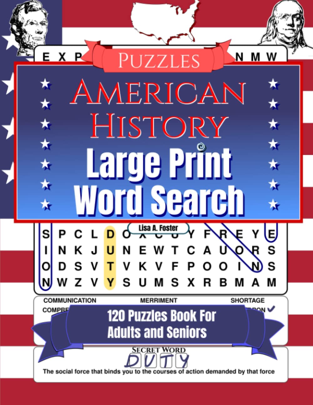 American History Large Print Word Search: 120 Puzzles Book For Adults ...