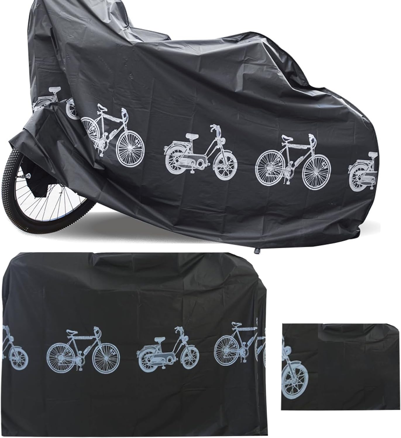 Amazon.com : Outdoor Waterproof Bike Cover, Travel Rain Bike Tent Sun ...