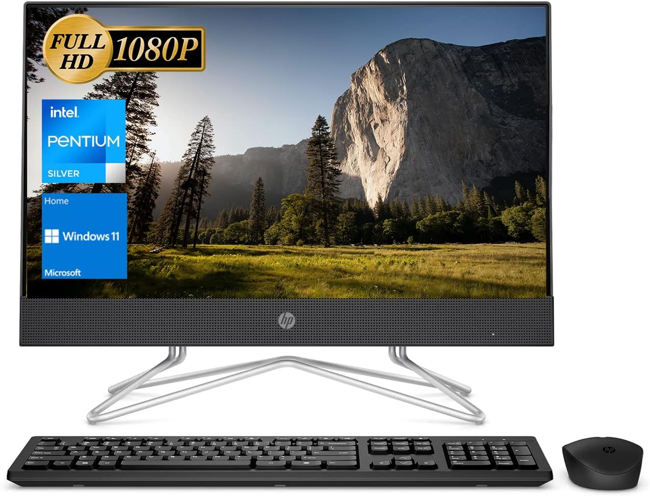 Amazon.com: HP All-in-One Desktop, 21.5" FHD Display, Intel Pentium ...
