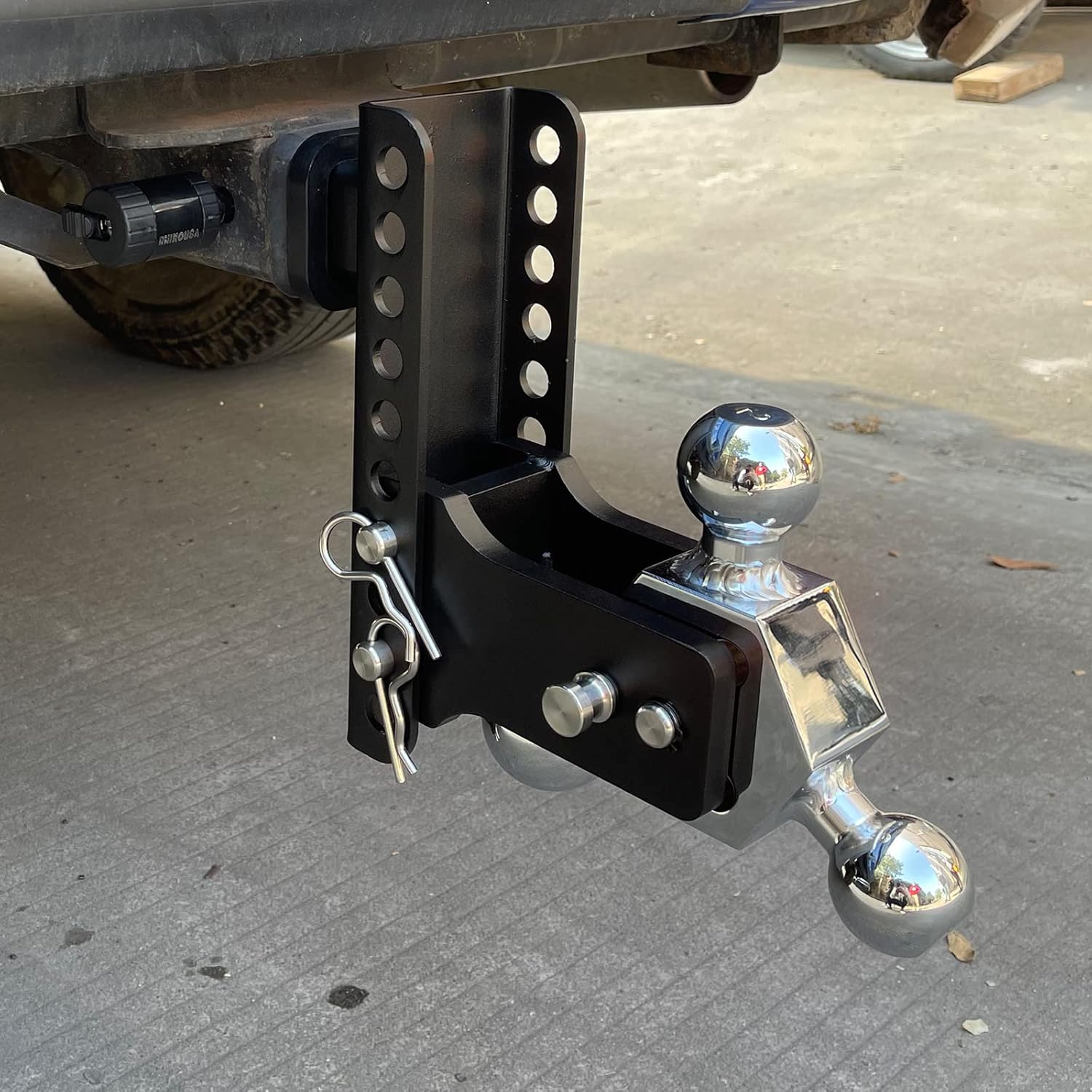 Montaje de bola de enganche de remolque ajustable, receptor de 2.5 ...