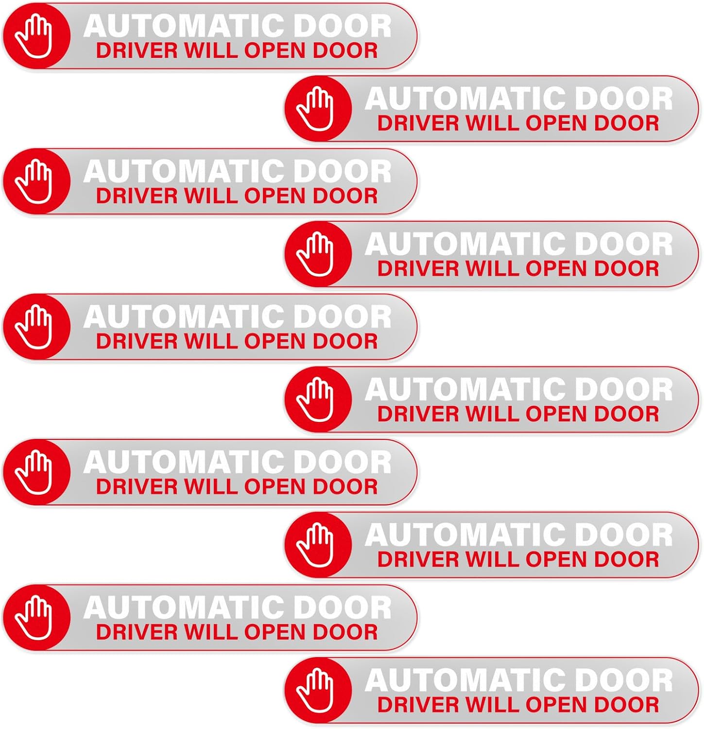 Amazon.com - YIKIADA Automatic Door Car Sticker 6 × 1 Inches Vinyl ...