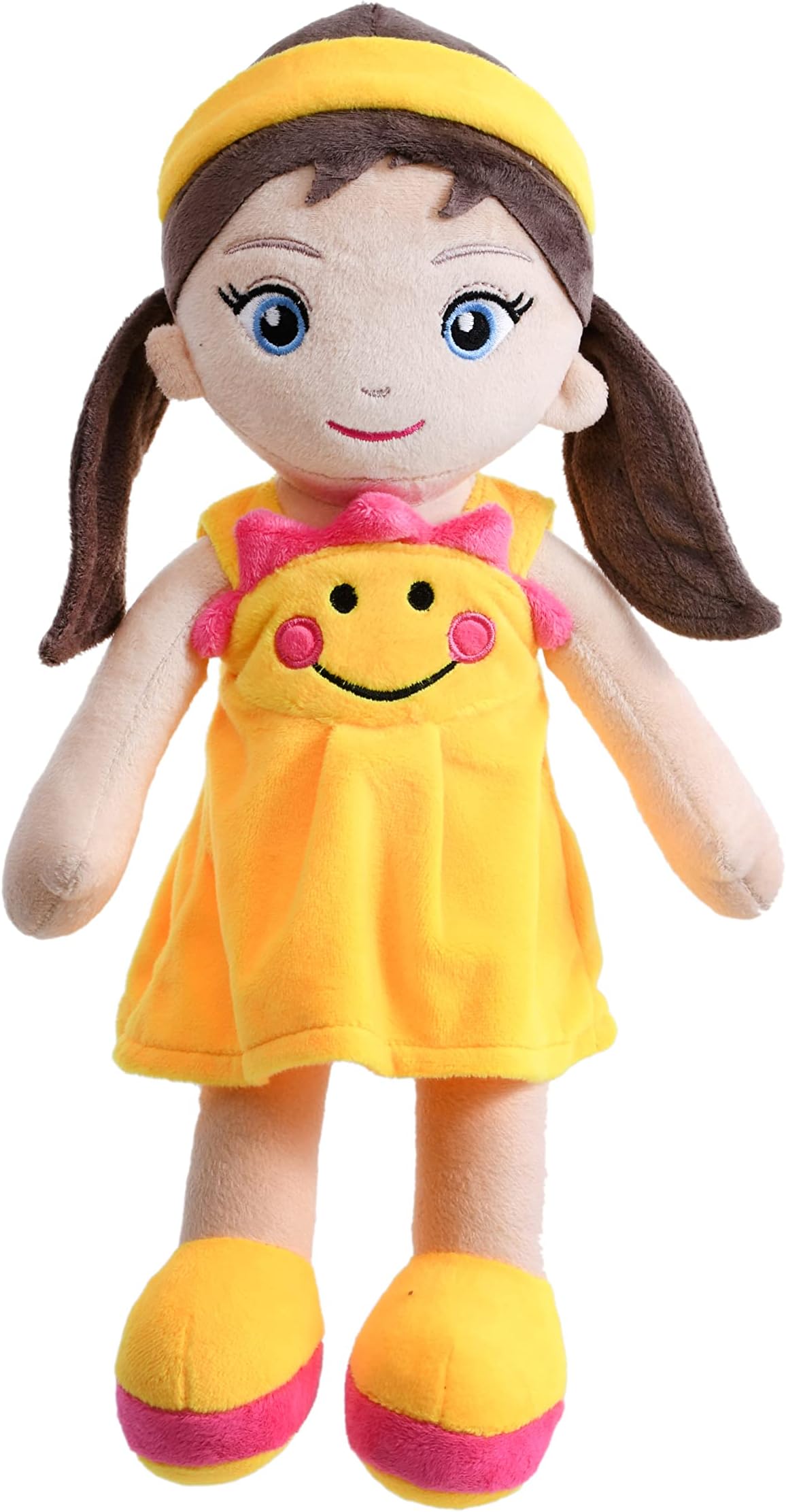 Buy BeeWee® - Addie Girl Plush Soft Doll Toy Huggable (35 Cms, Pink ...