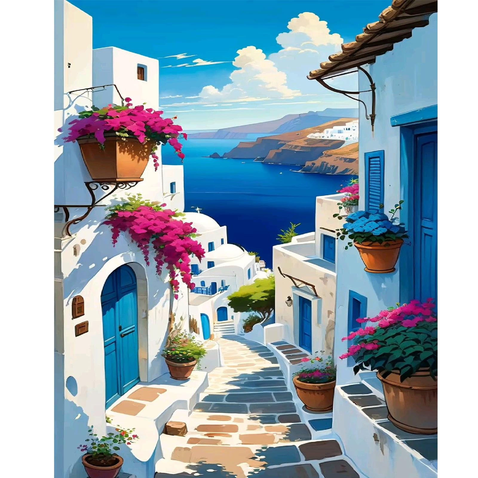 Amazon.com: pvoodire Landscape Paint by Numbers Kit for Adults,Scenery ...