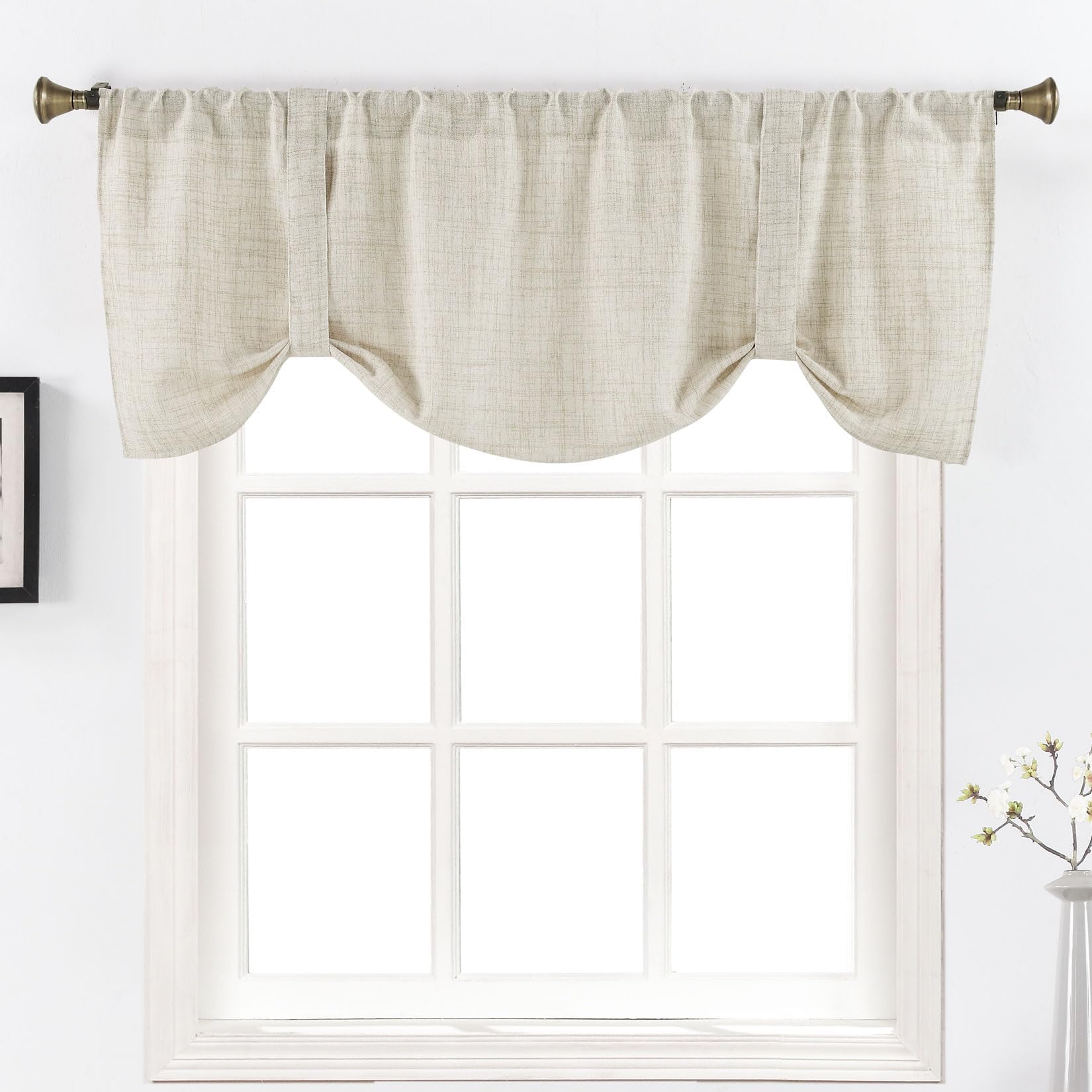 Amazon.com: July Joy Cotton Valance Curtains 18 Inches Long Country ...