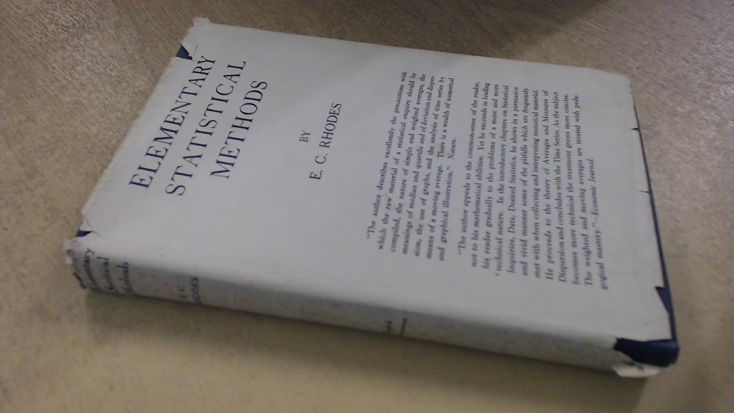 Elementary statistical methods, (London School of Economics and ...