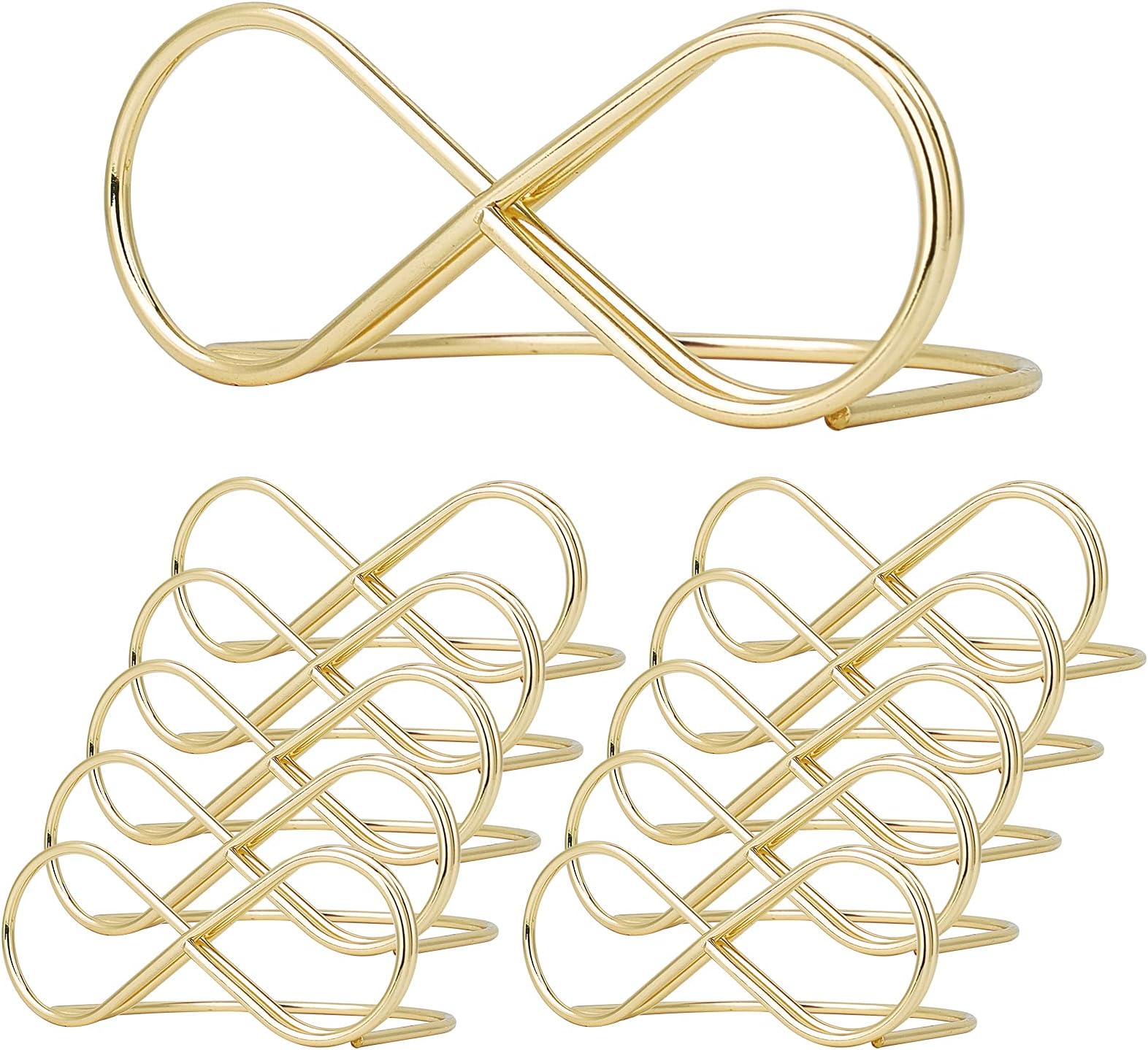 CHGCRAFT 10pcs Place Card Holders 8-Shaped Mini Place Card Holders ...