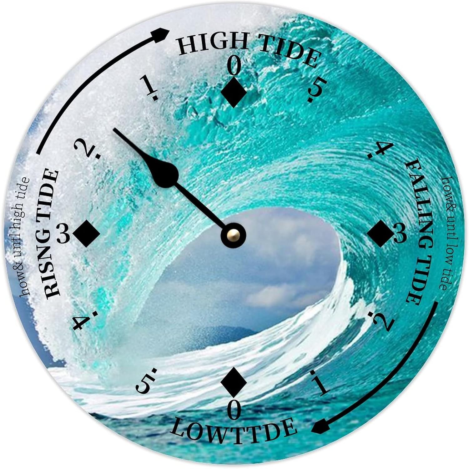 Amazon.com: Tide Clock Sea Waves Wooden Tidal Clock Beach Decor Welcome ...