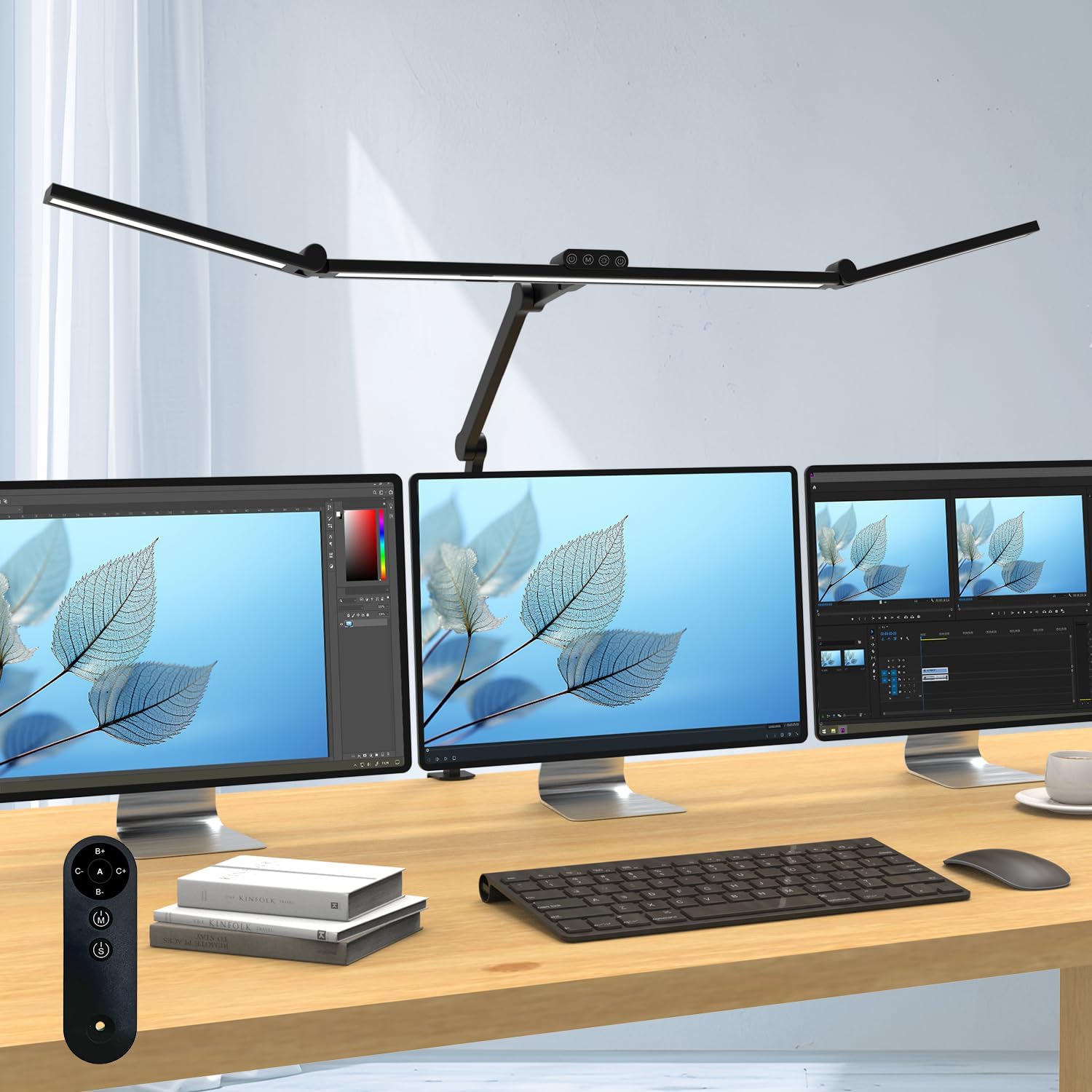 Micomlan 36W Bright Led Desk Lamp with Clamp, 47 Inches Long Architect ...