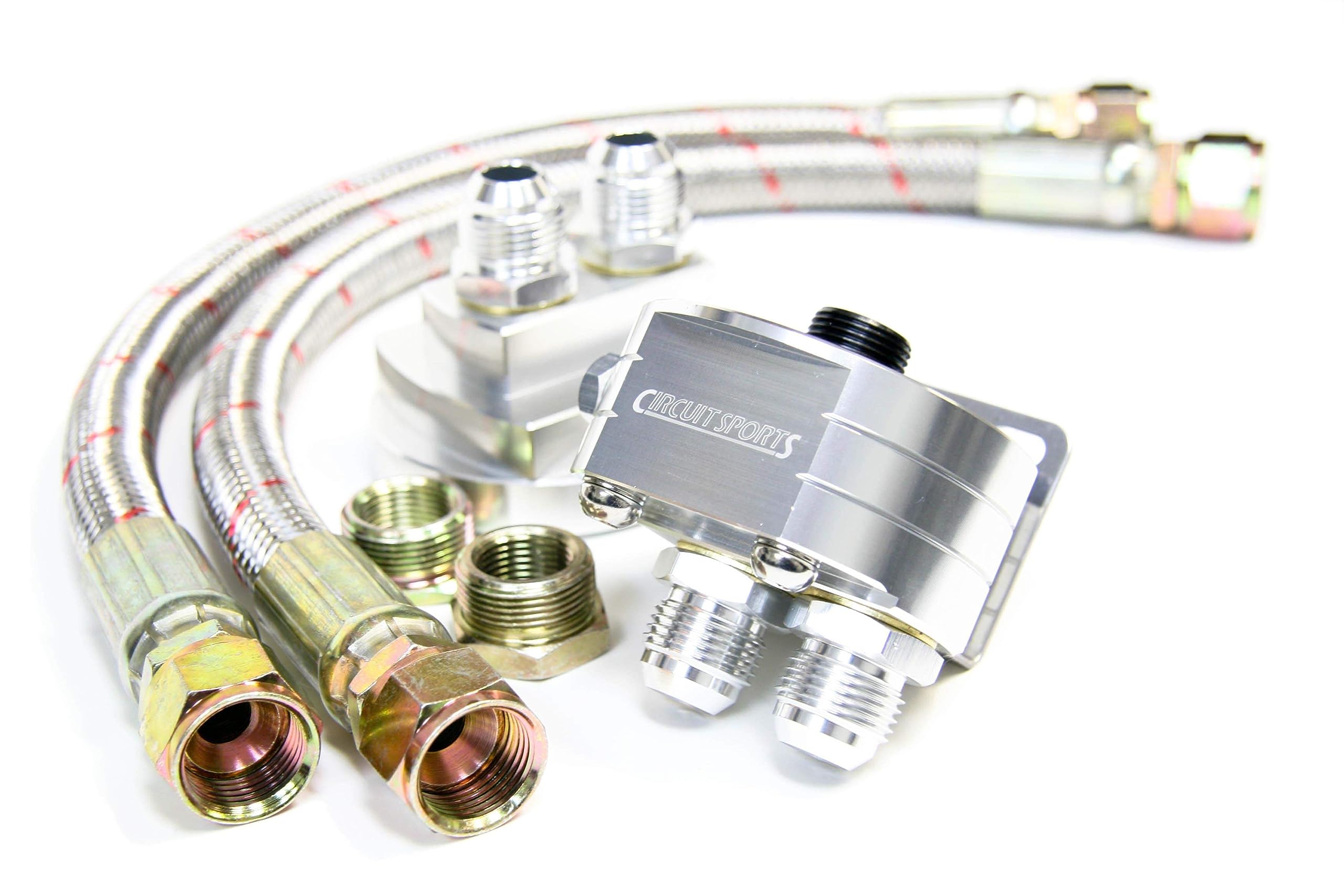 Amazon.com: Circuit Sports Oil Filter Relocation Kit for S13 S14 S15 ...