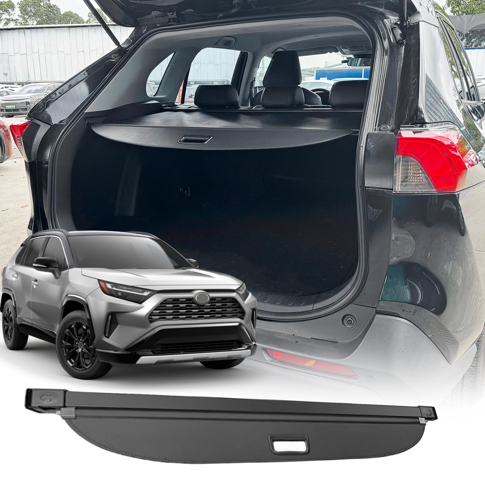 Snapklik.com : Volcaner For 2019-2025 Toyota RAV4 Cargo Cover