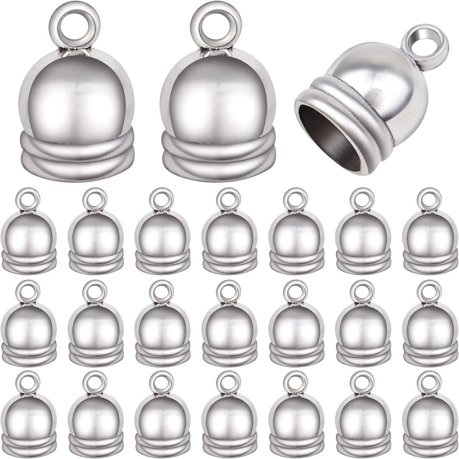 Amazon.com: Aylifu 50pcs Brass Tassel Caps, Leather Ends Caps Glue in ...