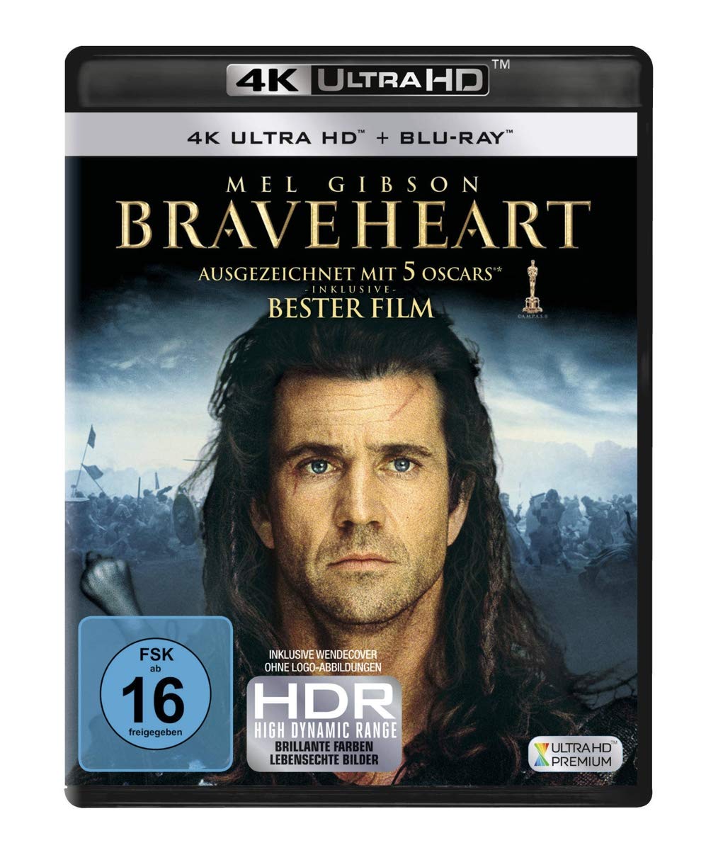 Braveheart (4K Ultra-HD) (+ Blu-Ray 2D) [Import]: Amazon.fr: Various ...