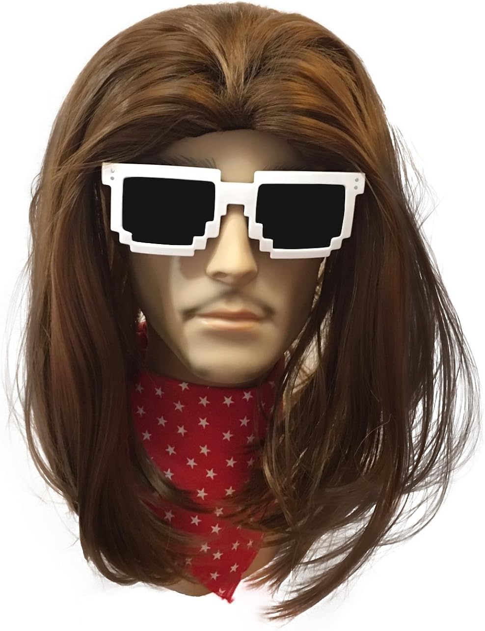 Amazon.com: Hisilli Men's Shoulder Fabio High End Party Wig (Youth ...