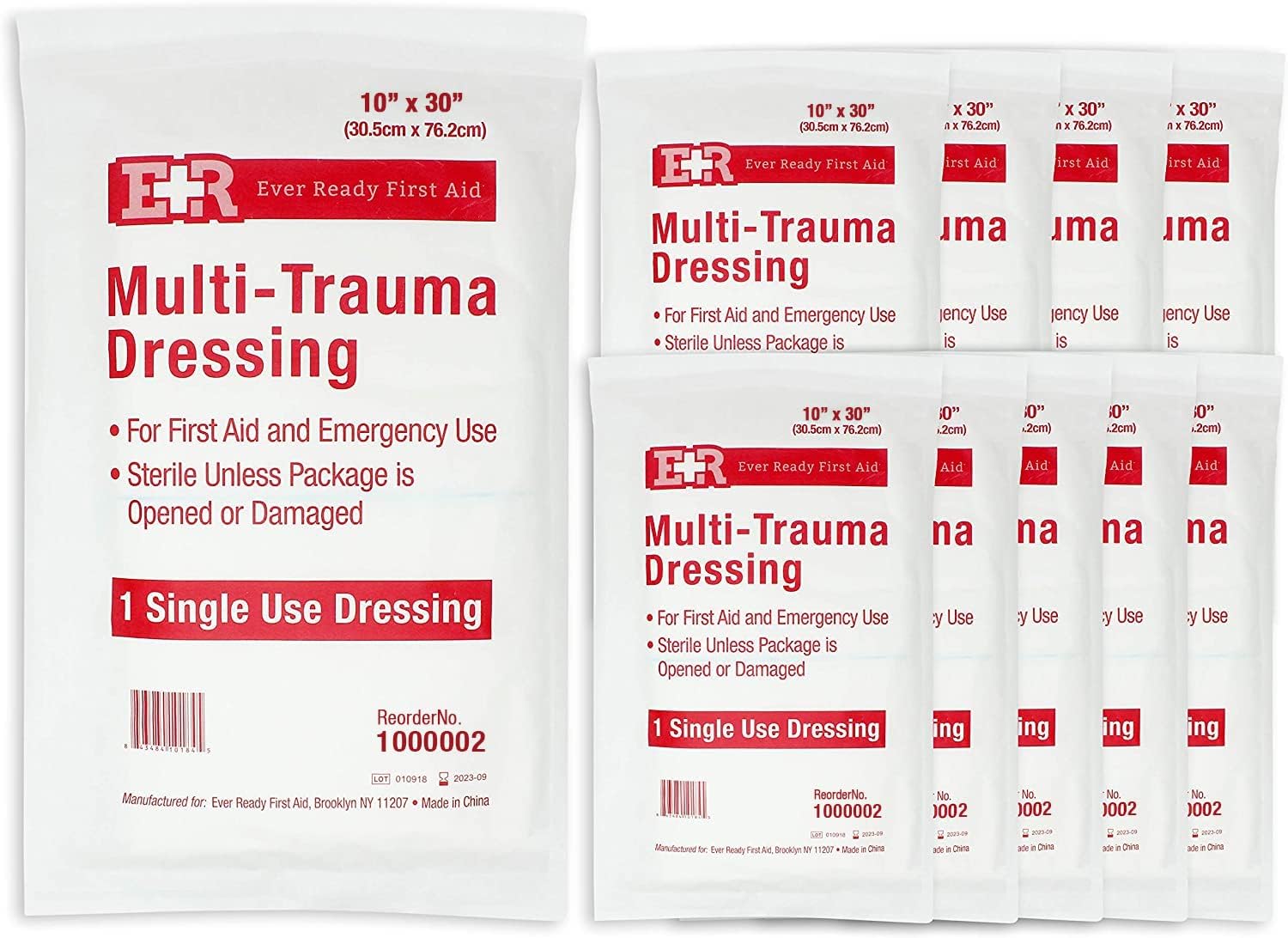 Amazon.com: Ever Ready First Aid Triangular Bandage, 40" x 40" x 56 ...