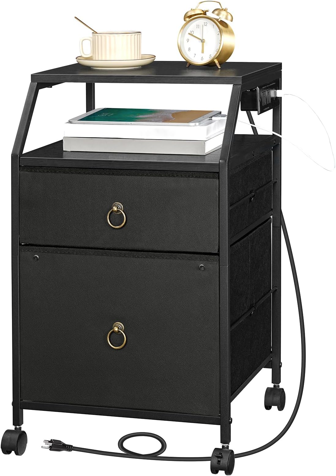 Amazon.com: ROSONG 2 Drawer File Cabinet on Wheels for Home Office ...