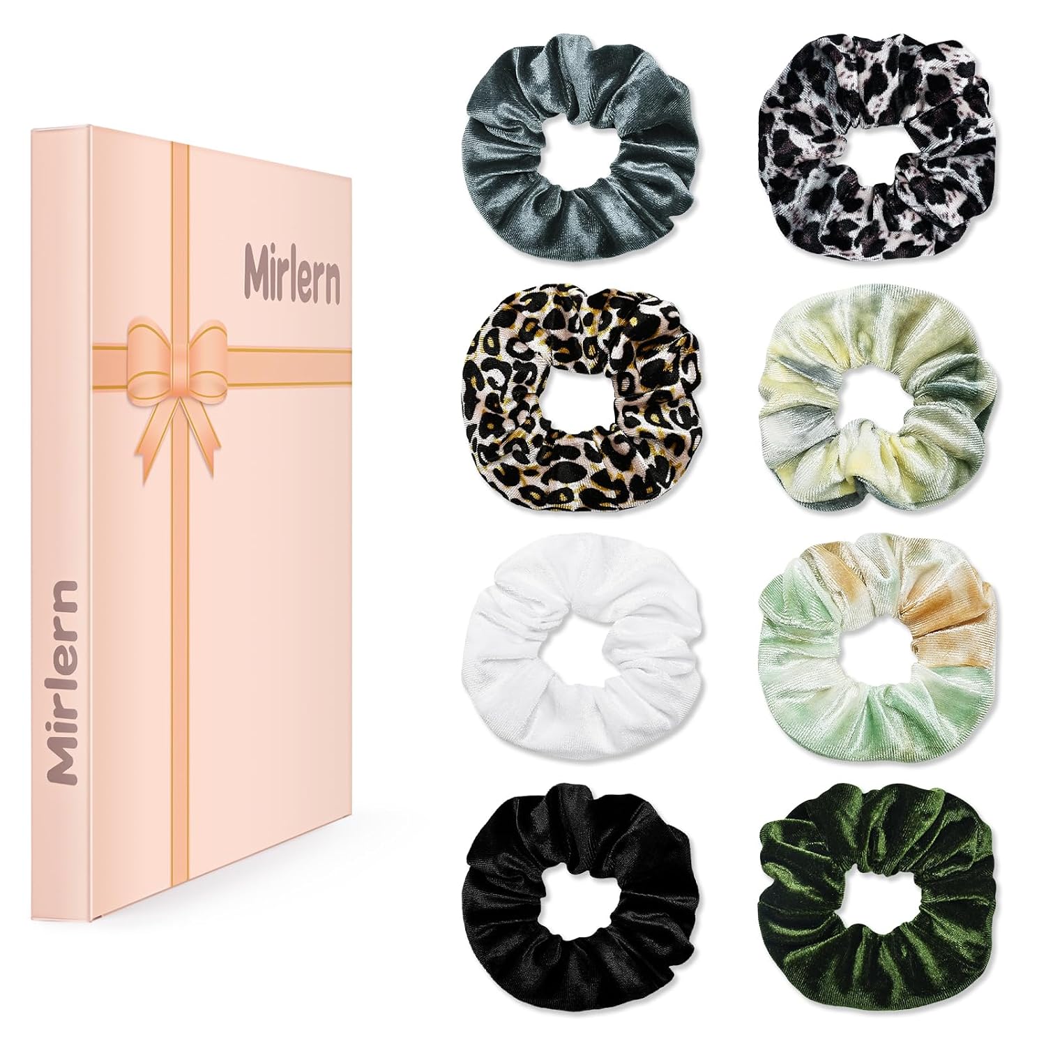 Amazon.com : Mirlern Velvet Scrunchies with Zippers Pocket, 8 Pcs ...