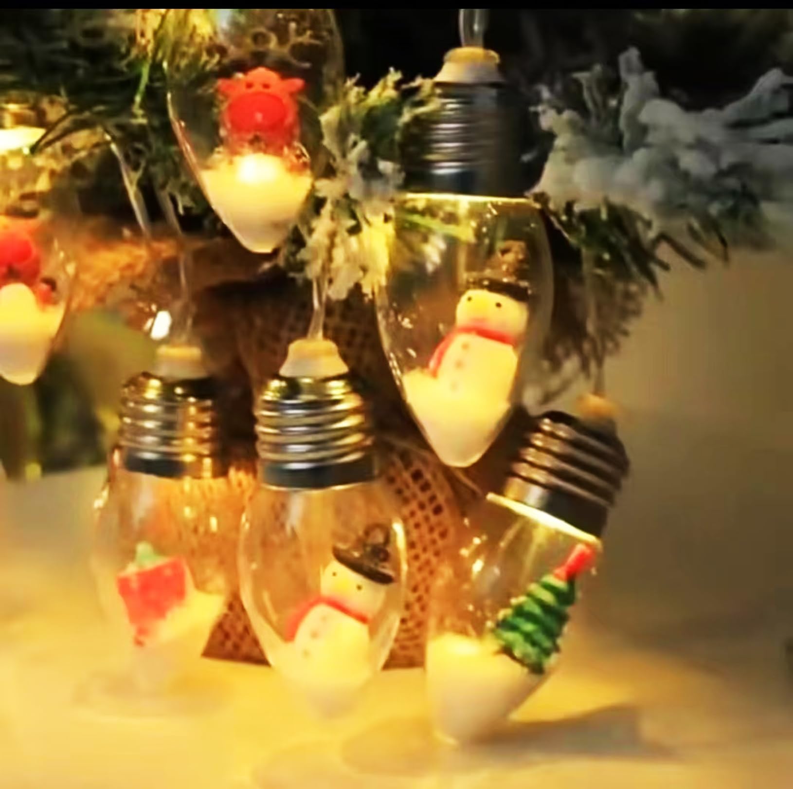 Amazon.com: Yinhamnl Christmas Tree String Light,10 LED Vintage ...