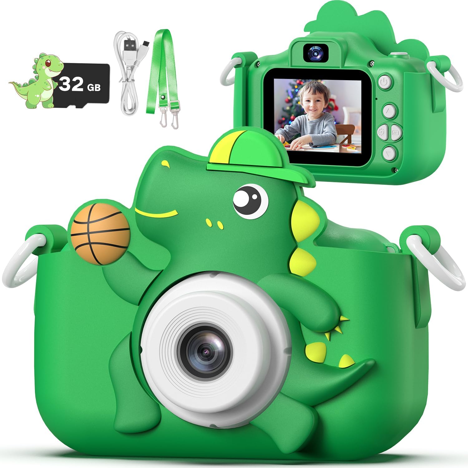 Amazon.com: Kids Camera, masterbee Dinosaur Toys Camera for Kids ...