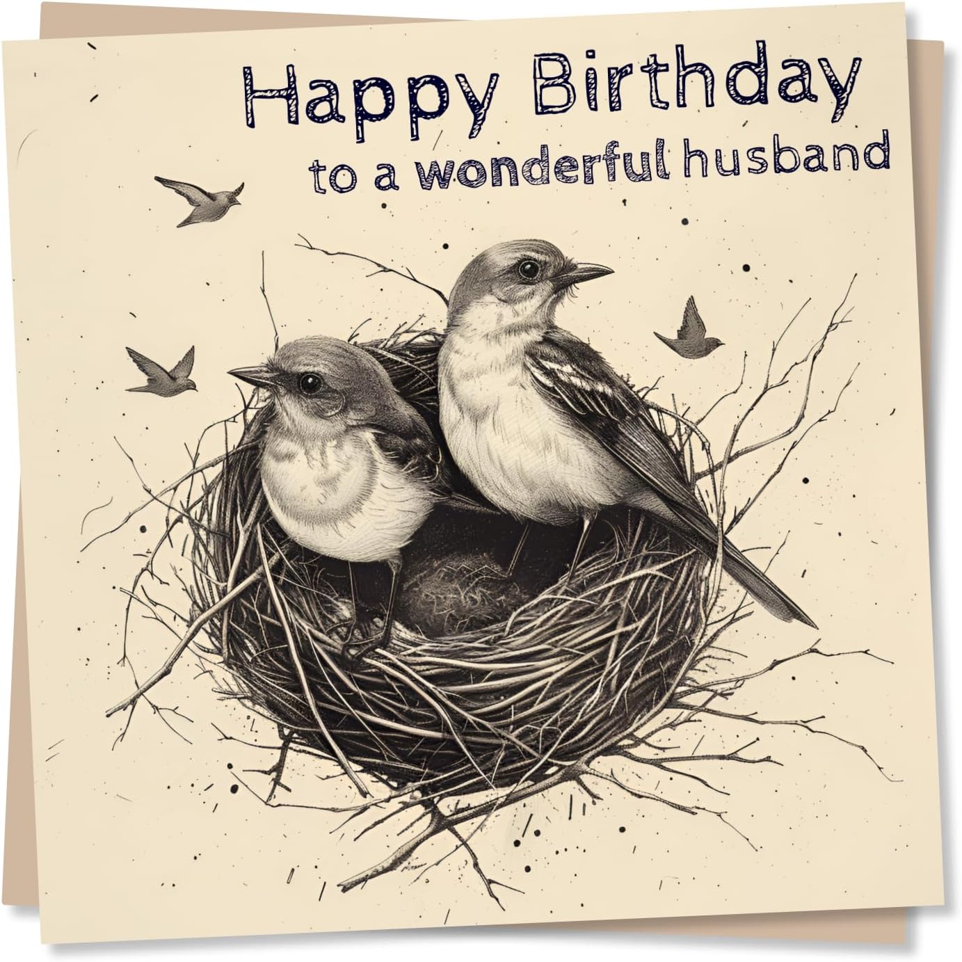 Husband Birthday Card - Happy Birthday To A Wonderful Husband - Two ...
