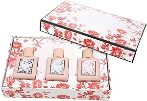 FILFEEL 3pcs Women Perfume Set, Flower Fragrance Long Lasting Perfume ...