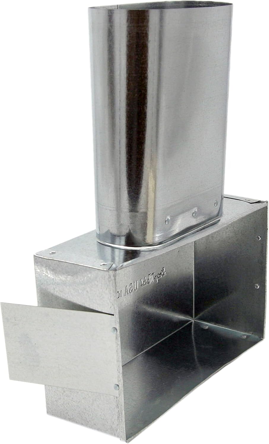 HVAC Premium Oval Stack Head 6" Throat Duct Fitting | Galvanized Sheet ...