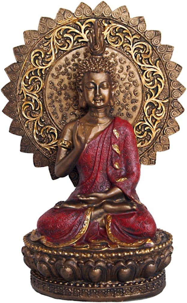 Amazon.com: Buddha in Meditation with Gold Chakra and Hand Blessing ...