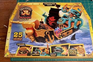 Amazon.com: Treasure X Sunken Gold Treasure Ship Playset, Multicolor ...