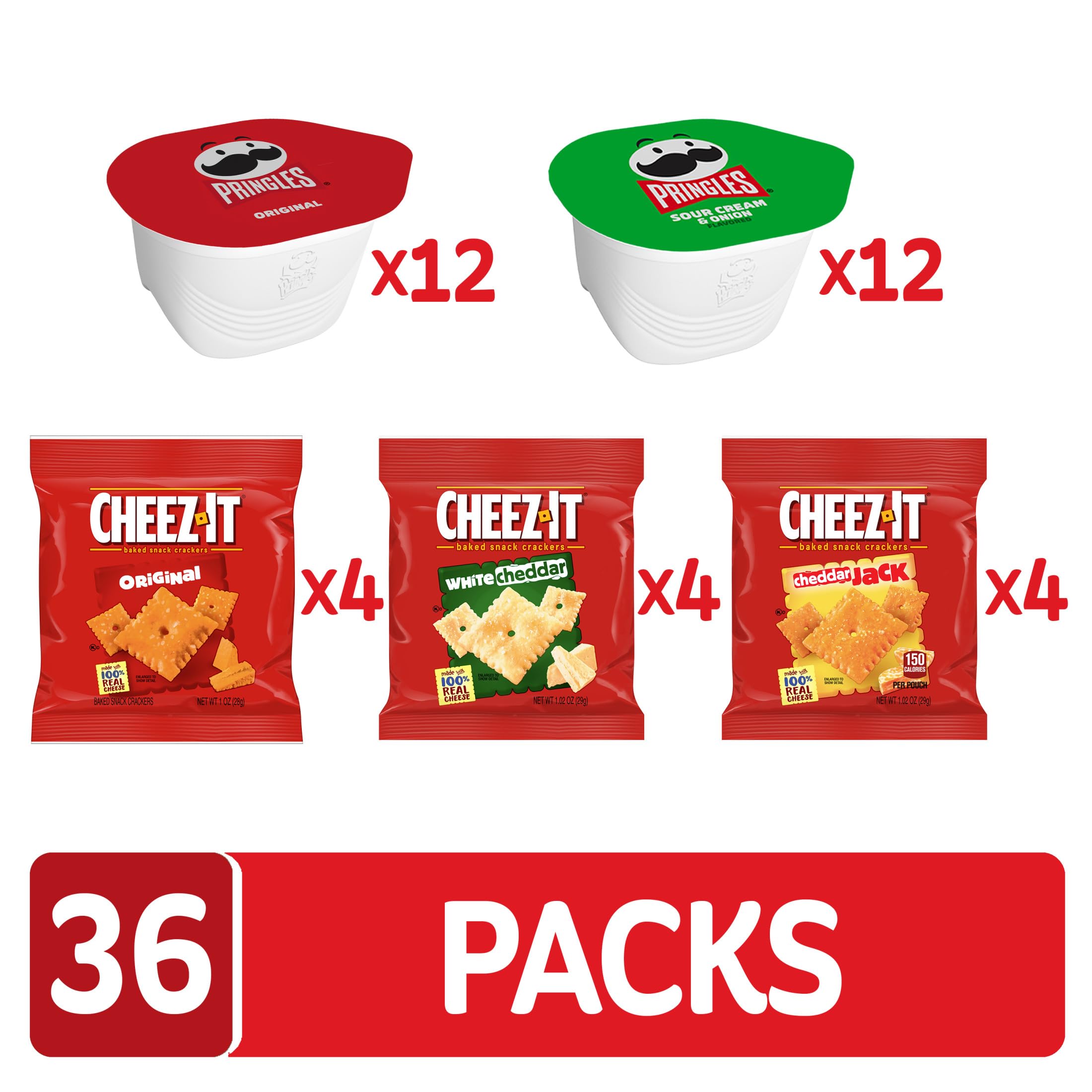 Snapklik.com : Cheez-It And Pringles Variety Pack, Lunch Snacks, Kids ...