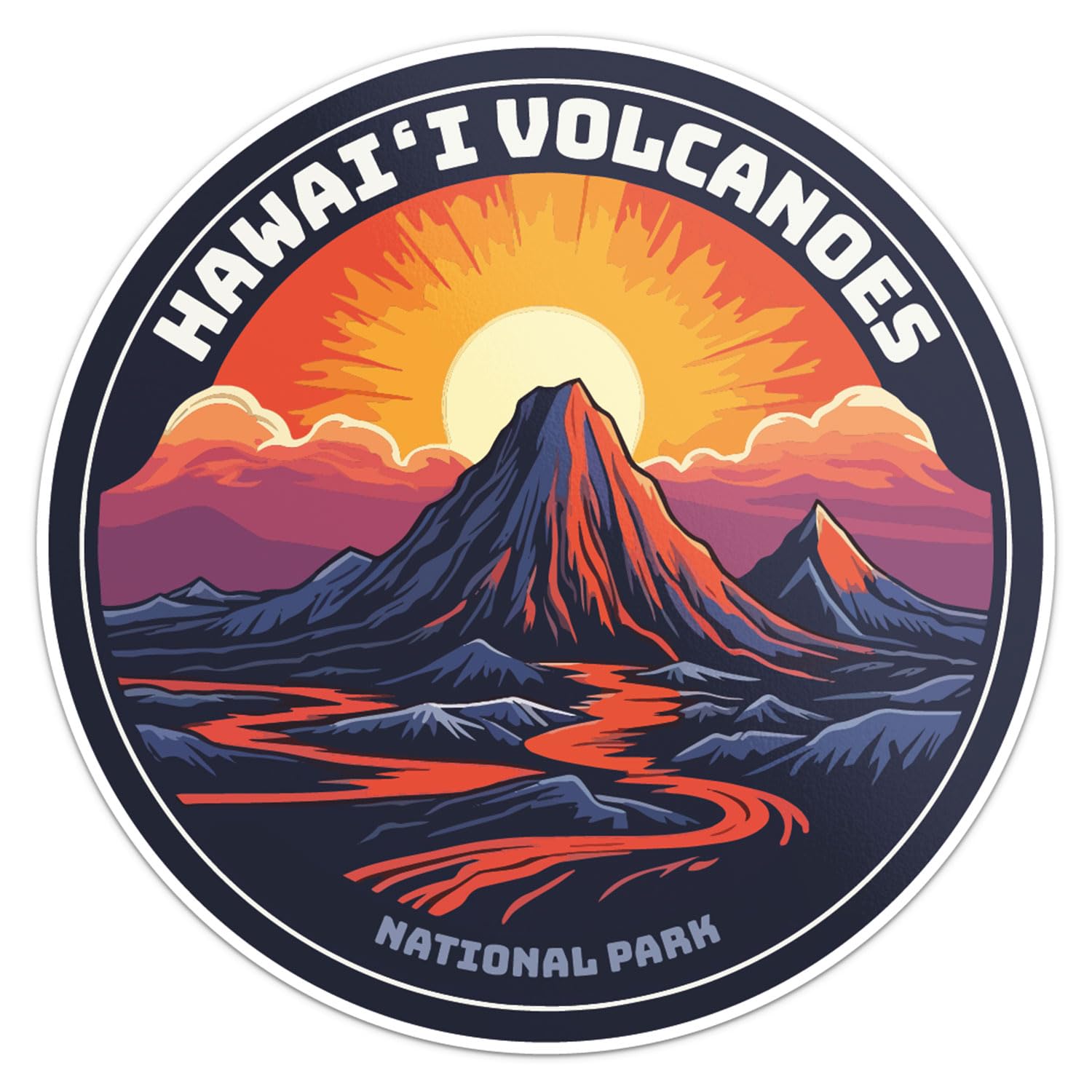 Amazon.com - Hawaii Volcanoes National Park Sticker - Waterproof Vinyl ...