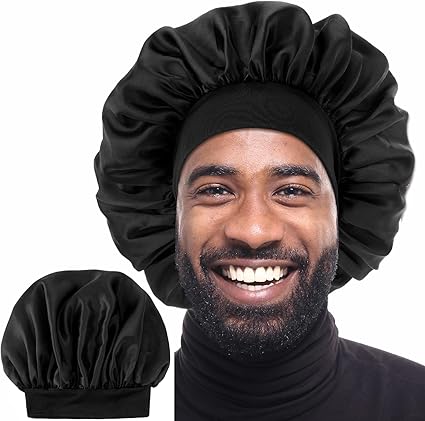 Dimeho Silk Bonnet for Men Hair Bonnet for Sleeping Satin Bonnets ...