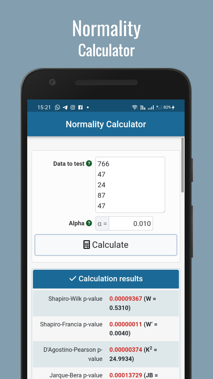 Normality Calculator - App on Amazon Appstore