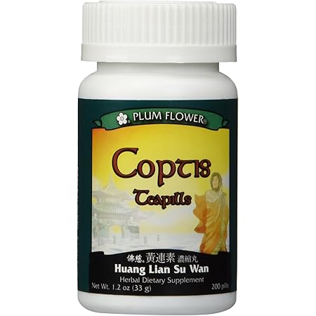 Amazon.com: Coptis Teapills (Huang Lian Su Wan), 200 ct, Plum Flower ...