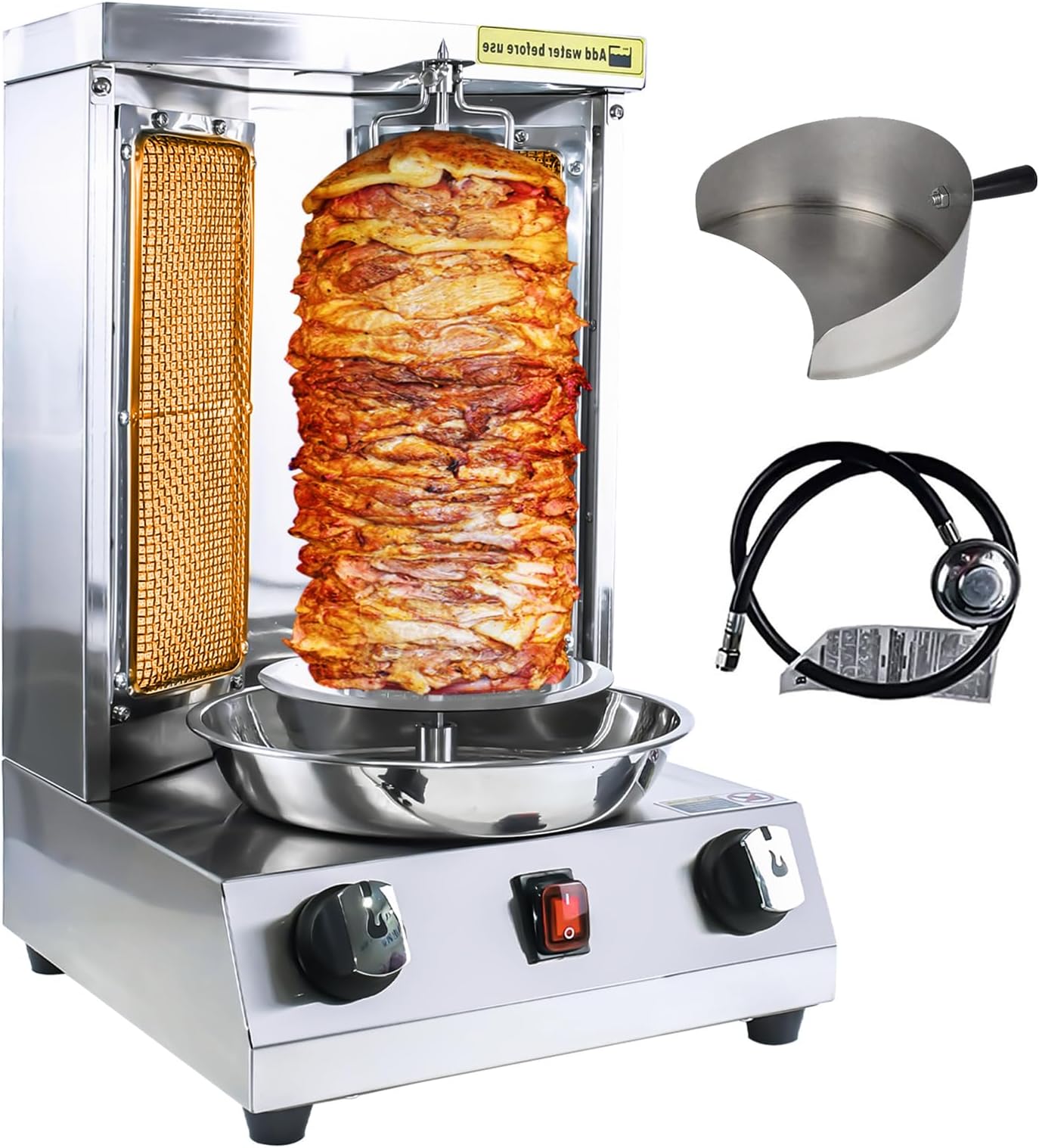 Amazon.com : Vertical Rotisserie Shawarma Machine, Trompo Para Tacos Al ...