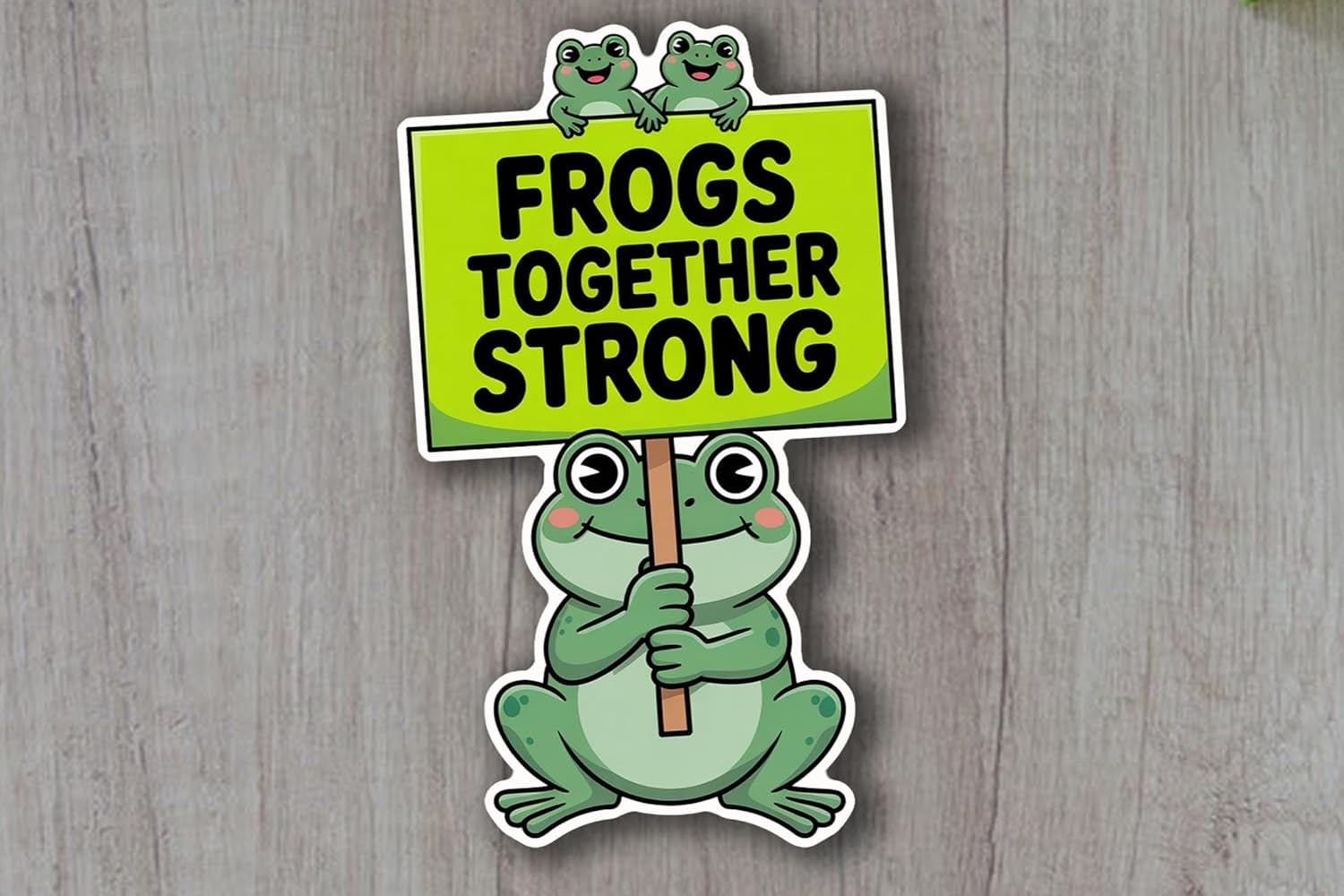 Amazon.com: Frog Together Strong Sticker, Portland Frog Rage Protest ...