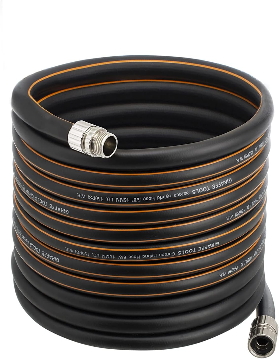 Amazon.com: Guitrees 75FT 5/8 Heavy-Duty Rubber Garden Hose - 200psi ...