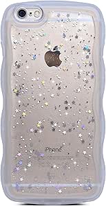 Amazon.com: Qokey for iPhone 6S Plus Case,for iPhone 6 Plus Case 5.5",Curly Wavy Transparent ...