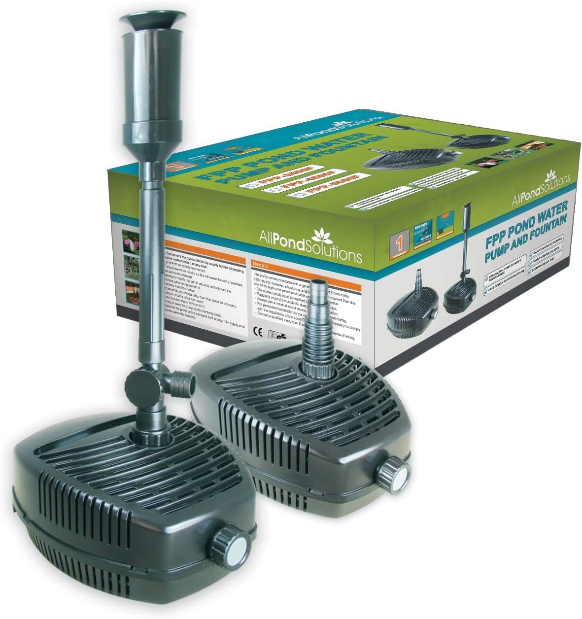 AllPondSolutions Pond Pump 4500 L/H, Fully Submersible - Garden Fish ...