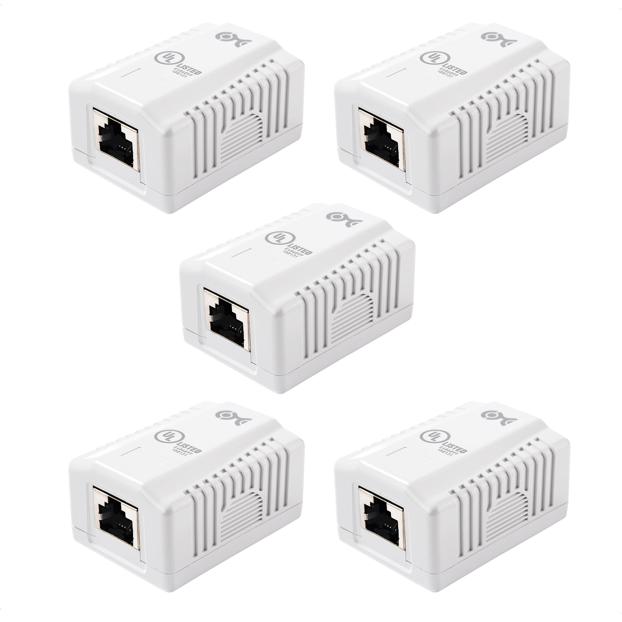 Amazon.com: [UL Listed] Cable Matters 5-Pack Shielded Cat6A Surface ...