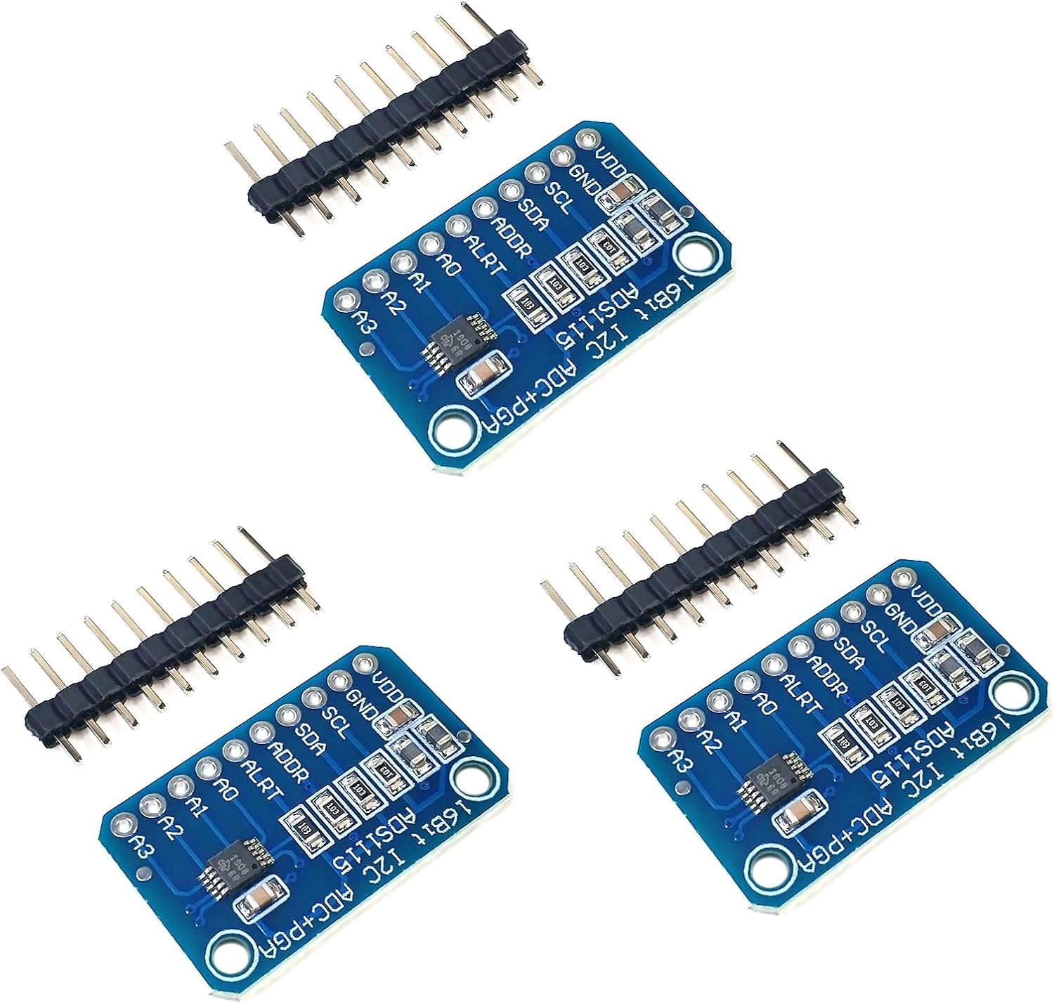 Amazon.com: KY3D 3pcs ADS1115 Small 16-bit 4-Channel Precision Analog ...