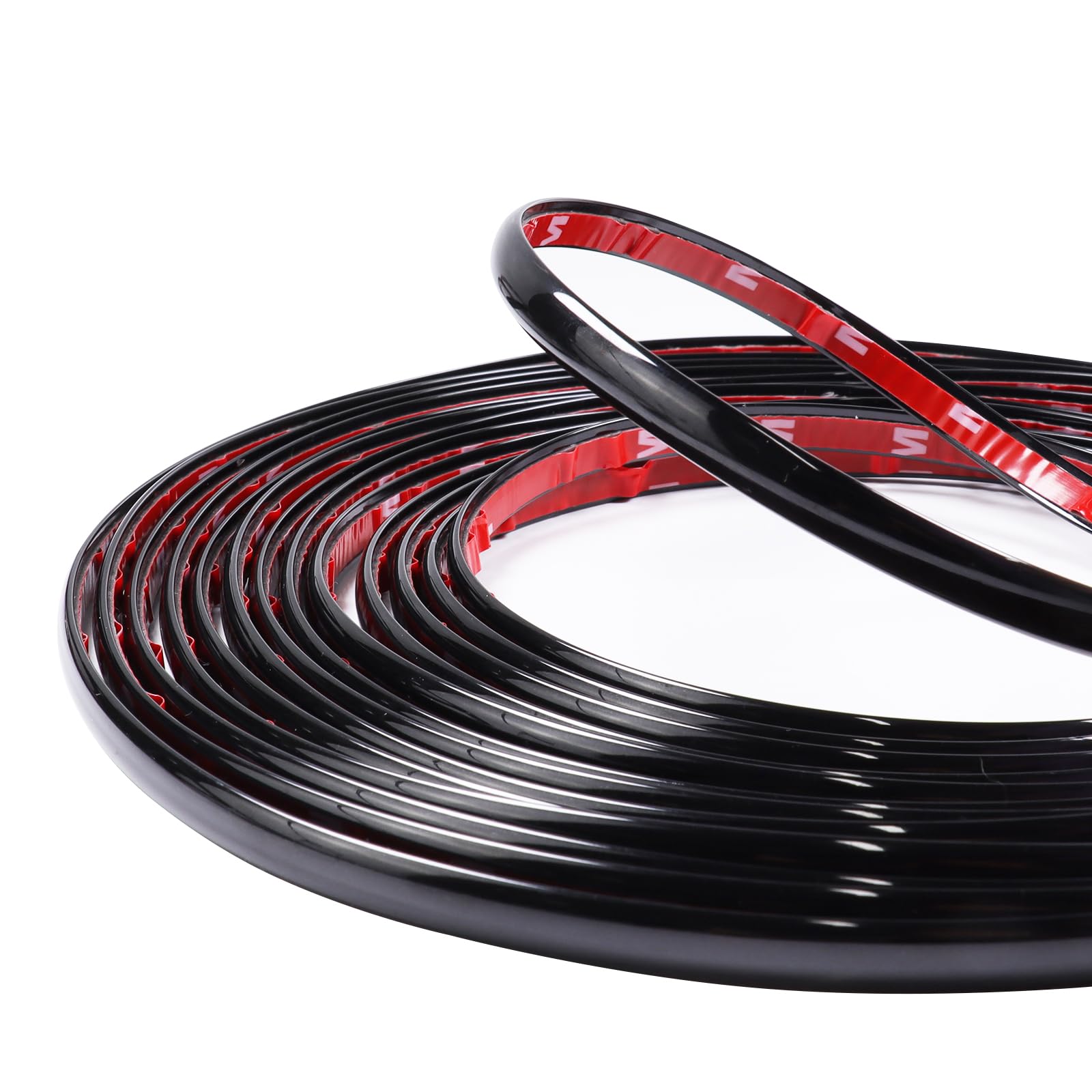 Snapklik.com : SBWLKJ 32Ft Automotive Trim Molding Glossy Black 1/4in