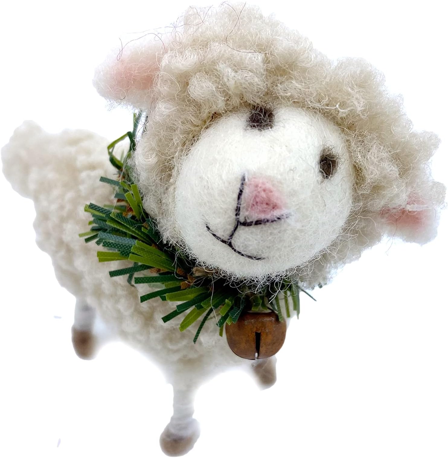 Amazon.com: Lamb Ornament for Christmas Tree - Wool Sheep Tree Sitter ...