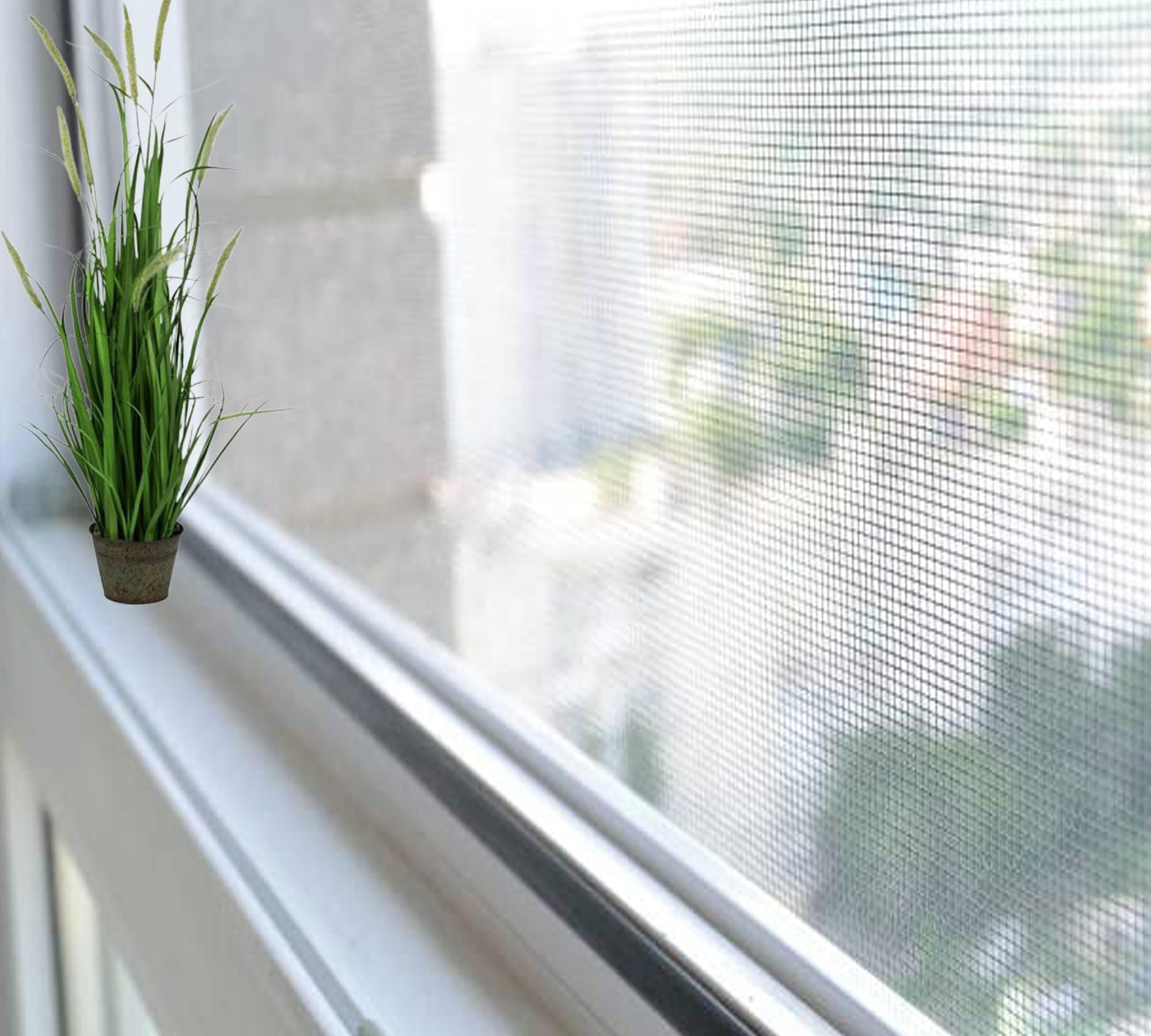 Netfly Mosquito Net 120 GSM Window Mosquito Net Windows, Doors (White ...