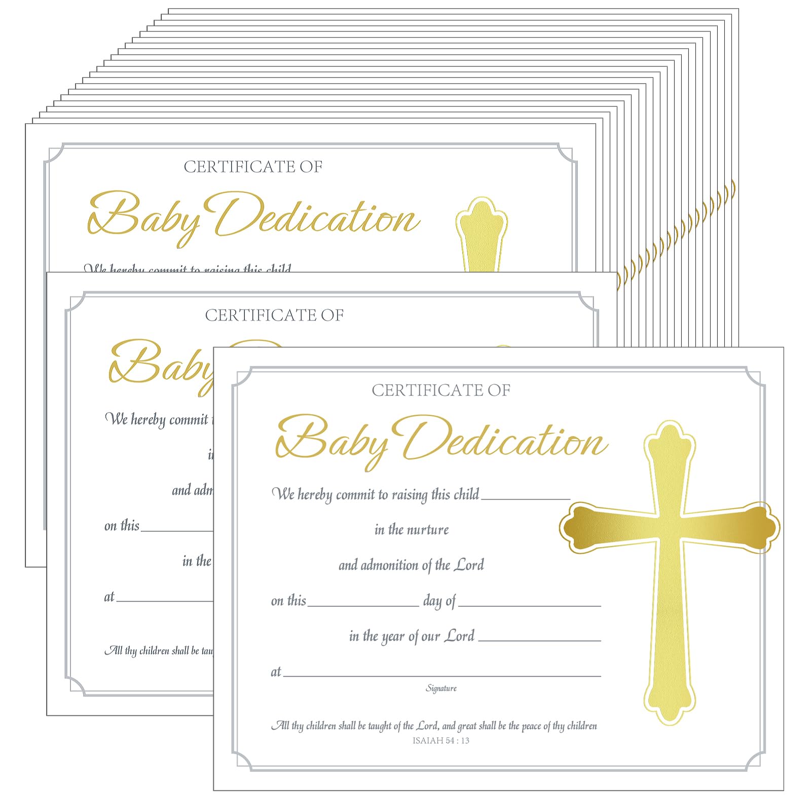 Christian Baby Dedication Certificate Template