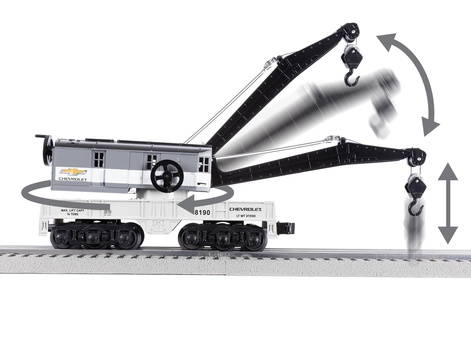 Snapklik.com : Chevy O Gauge Model Train Crane Car
