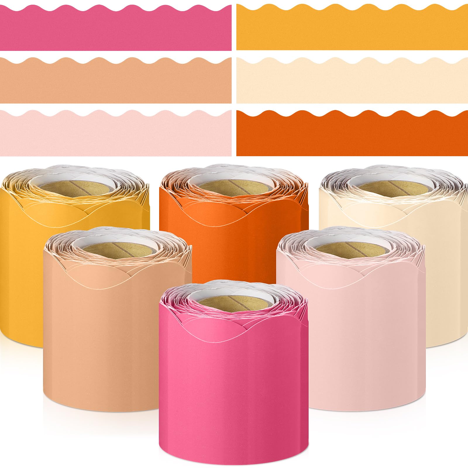 Snapklik.com : TaoBary 6 Rolls 196.8 Ft Colorful Bulletin Board Borders ...