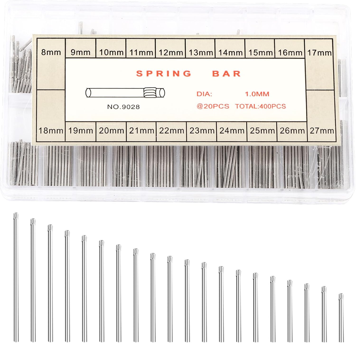 Amazon.com: 400pcs Watch Spring Bar, Stainless Steel Watch Band Link ...