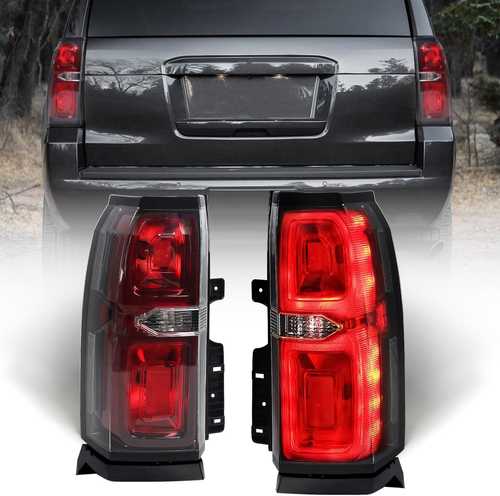Amazon.com: FIONE Tail Lights Compatible with Chevrolet Tahoe Suburban ...